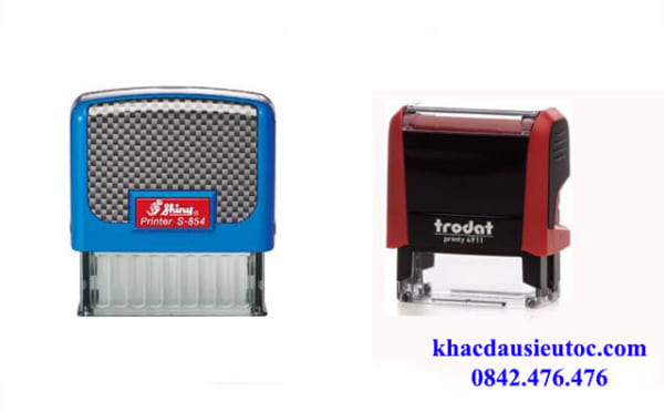 SO SÁNH CÁN DẤU SHINY VÀ TRODAT - KHẮC DẤU SIÊU TỐC - HOTLINE 0842.476.476